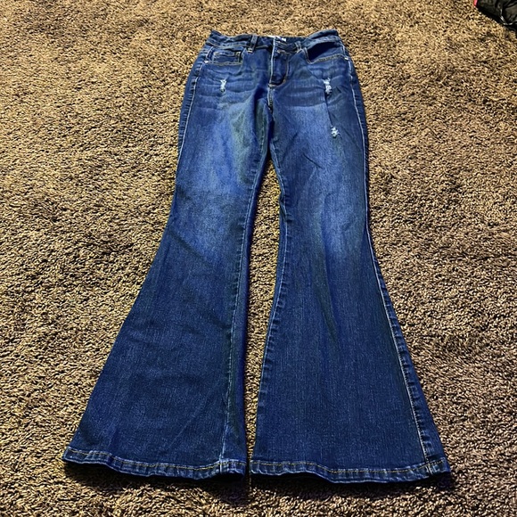 Vipones | Jeans | Dark Blue Flare Jeans No Rips | Poshmark